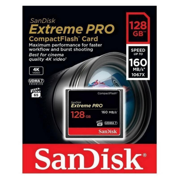 SanDisk CF 128GB Extreme Pro 160mb/s