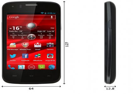 PRESTIGIO MultiPhone PAP4055 DUO (Dual sim, 4" WVGA 480x800 TFT, MT6577T 1, 2Ghz Dual Core, Android 4.1, RAM 512MB + eMMC 4GB, 8.0 MP+ 0.3 MP AF Flash, 2500 mAh battery) Black Retail