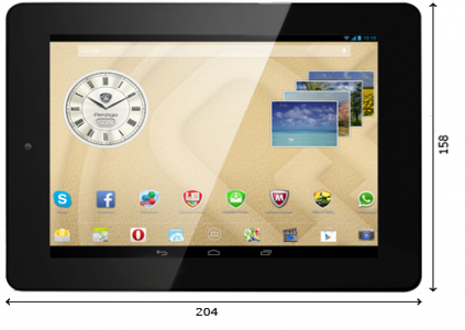 PRESTIGIO MultiPad 4 Ultra Quad 8.0 3G (8.0IPS, 1024x768, 8GB, Android 4.2, QC1.2GHz, 1GB, 4600mAh, 2.0MP, GPS, FM, Phone, 3G, Pouch) BlackSilver Retail