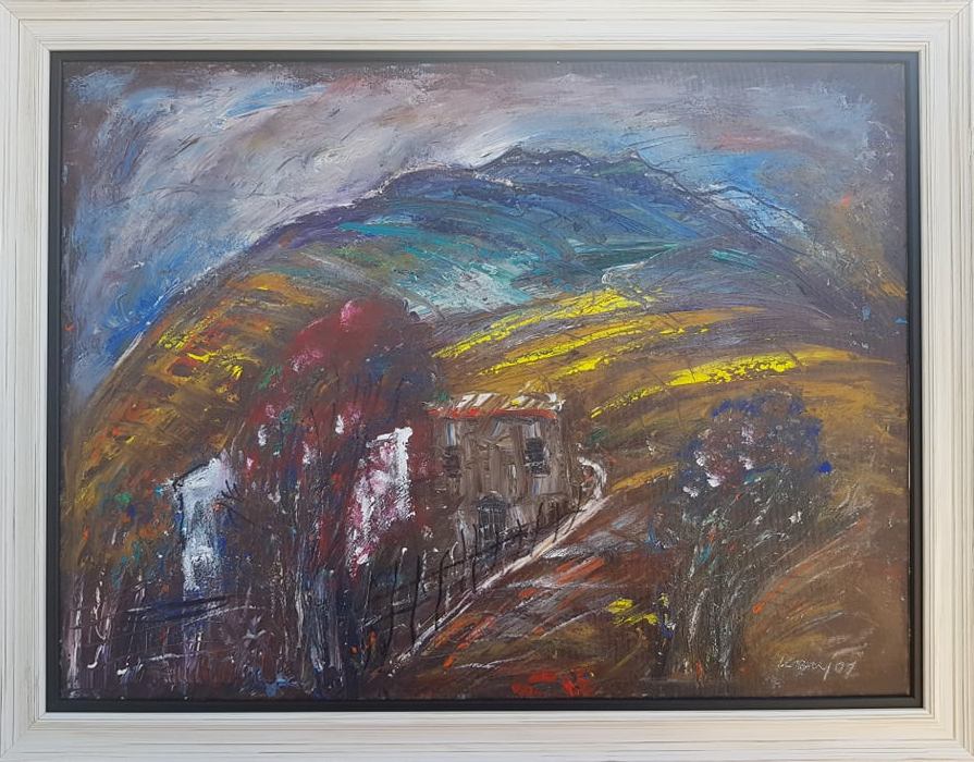 Kopaonik 2, ulje na platnu, sa 70×90 cm, bez 60×80 cm, Novakovic Milivoje Kanjos, sertifikat, 500 eur