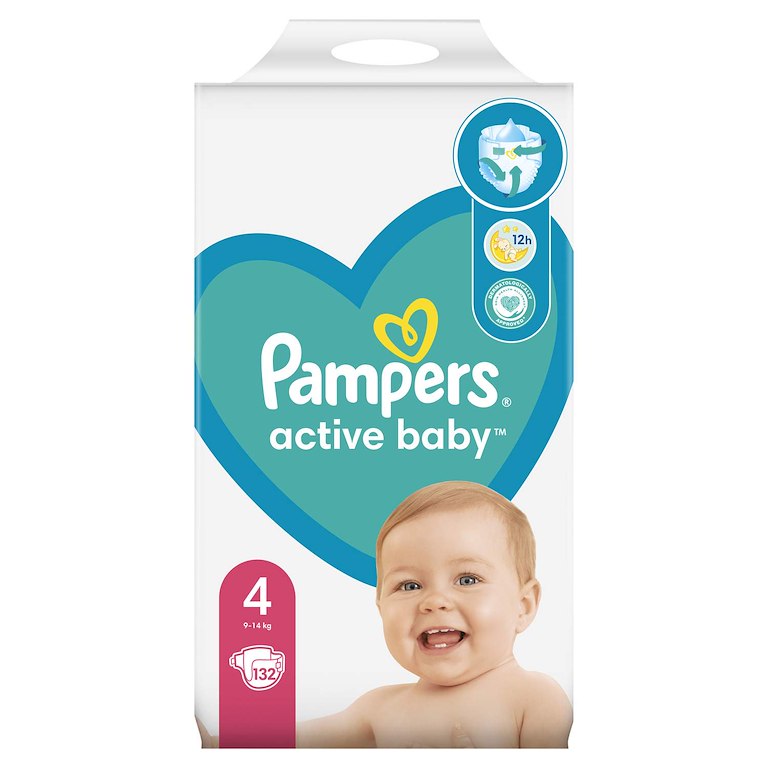 Pampers pelene pampers active mb 4 maxi 132 pampers