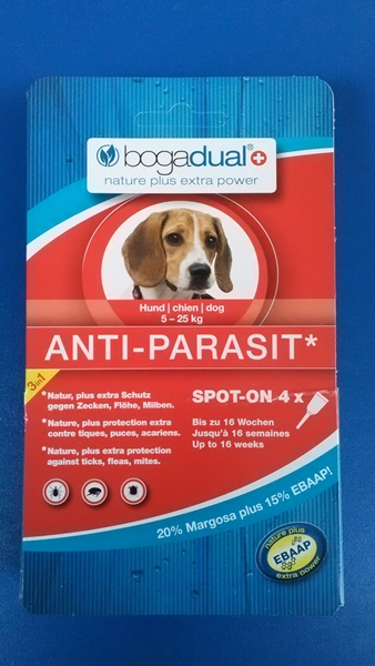 BOGACARE Antiparazitske Pipete za Srednje Pse 5-25kg-1.5ml