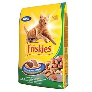 FRISKIES Briketi za mačke Adult Zečetina, Piletina i Povrće 1kg