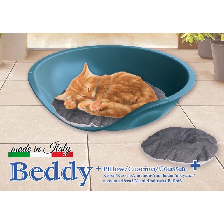 Georplast Beddy-krevet za mačke neprovidni plastični sa jastukom 57*48*h32cm,