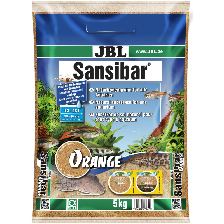 JBL SANSIBAR ORANGE 5kg-Narandzasti, fini supstrat za slatkovodne i slane akvarijume