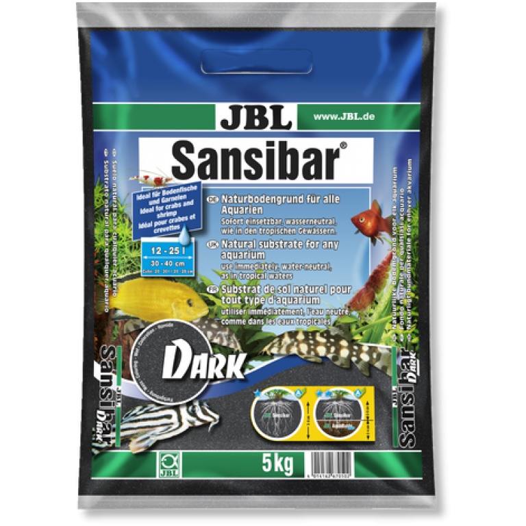 JBL Sansibar DARK 5 kg- Podloga za akvarijume tamna