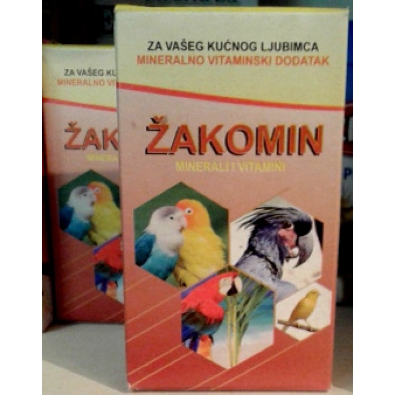 Mineralno vitaminski dodatak za ptice Žakomin 100gr