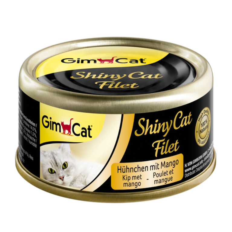 GimCat ShinyCat piletina i mango 70g