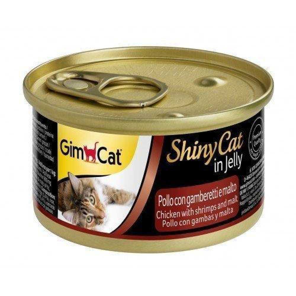 GimCat ShinyCat piletina u zeleu 70g