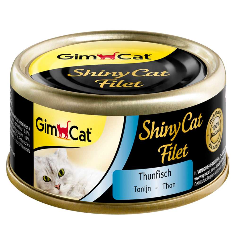 GimCat ShinyCat tuna i racici 70g