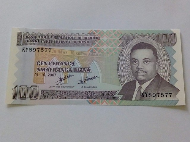 100 Franaka 2011.g - Burundi - ODLIČNA -