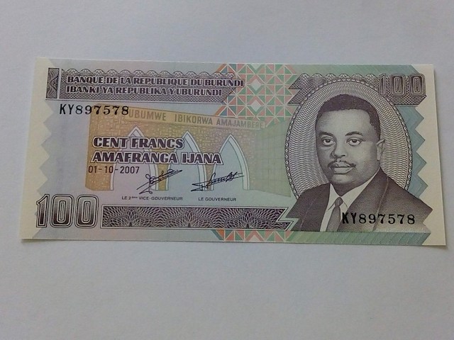 100 Franaka 2011.g - Burundi - ODLIČNA -