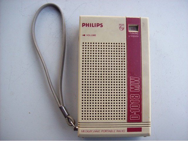 PHILIPS D-1018 MW MEDIUM WAVE PORTABLE RADIO