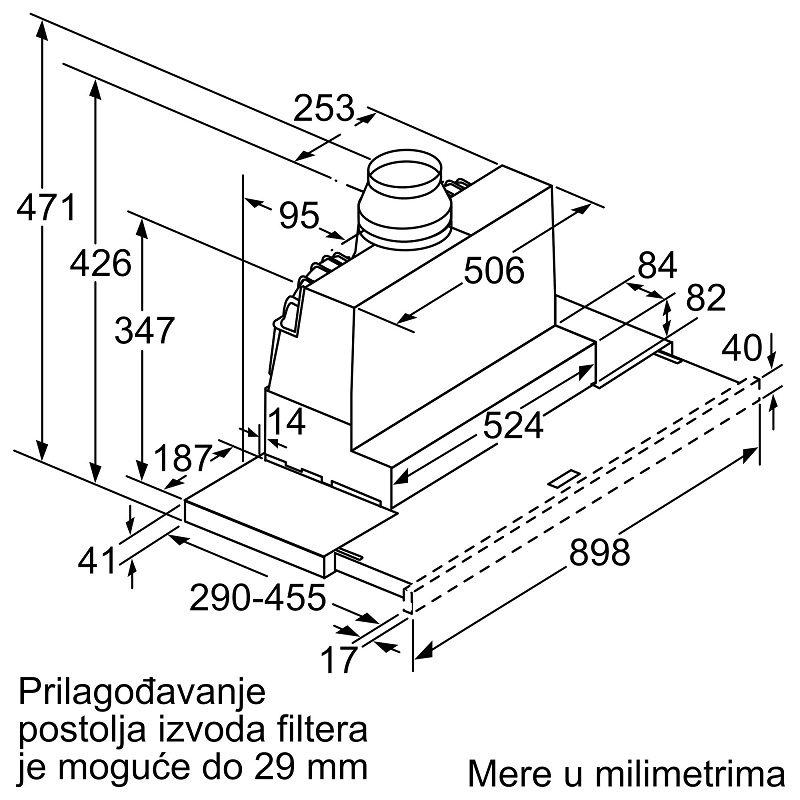 Bosch teleskopski aspirator DFS097A51