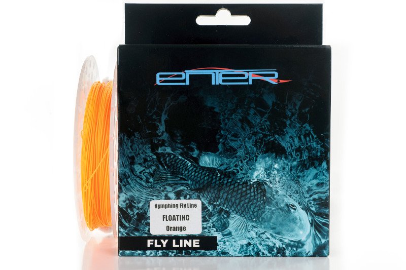 Enter NYMPHING FLY LINE FLOATING 0.62mm Orange 100ft