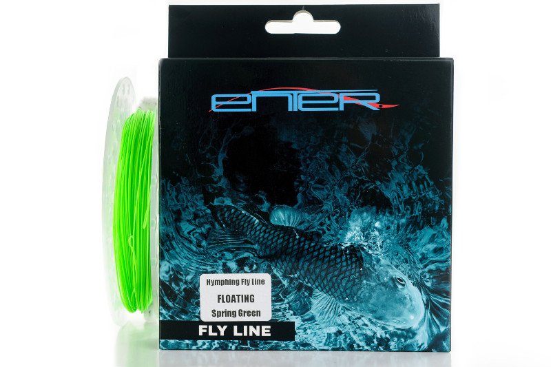 Enter NYMPHING FLY LINE FLOATING 0.62mm Spring-green 100ft