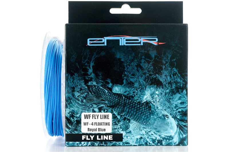 Enter FLY LINE WF-4 FLOATING Roayl Blue 100ft