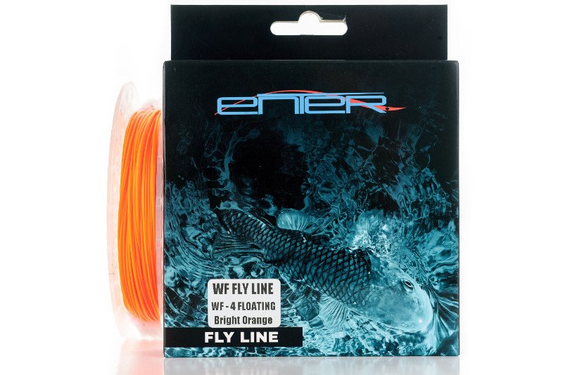 Enter FLY LINE WF-4 FLOATING Bright Orange 100ft