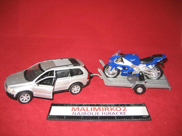 WELLY HONDA XC 90 1/32 i YAMAHA R1 (T67-149x)