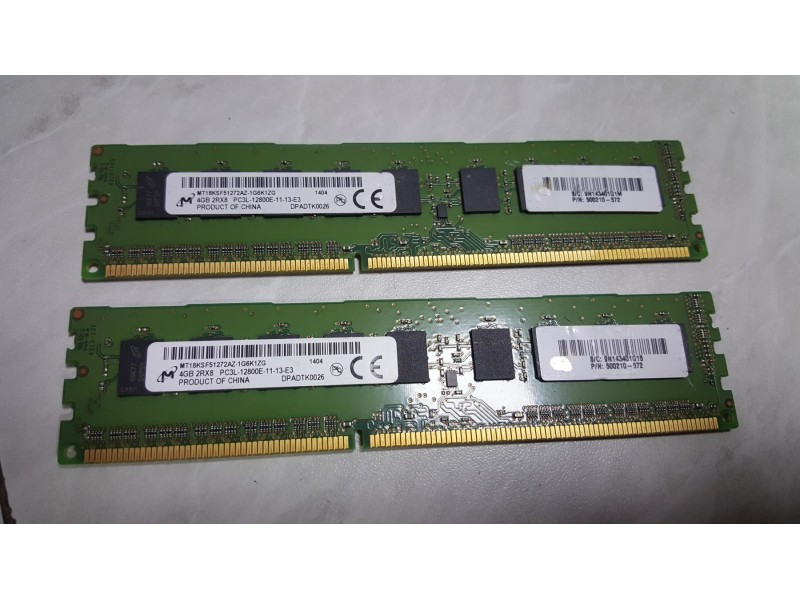 2x4gb ddr3l micron ispravne 12800e