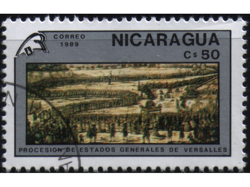 kt398d 14.jul1989 Nikaragva Mi2968(-o-)1/7