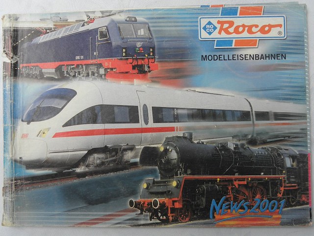 Katalog Roco 2001.god.,72 strane,nemacki, A4 format.