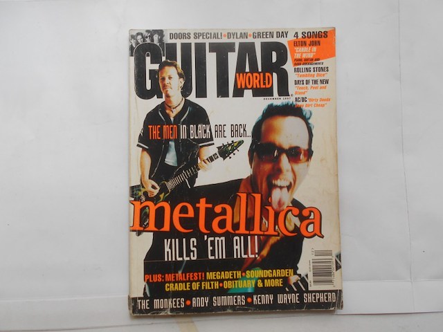 Guitar world dec 1997. metallica