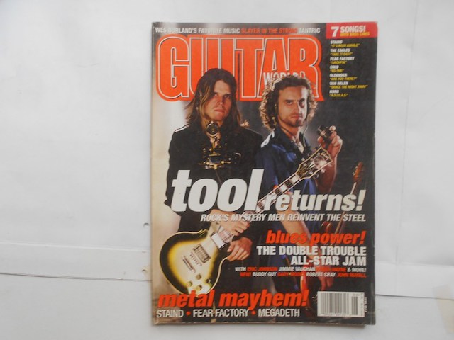 Guitar worldjun 2001. Tool returns