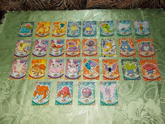 Pokemon - Topps - 28 razlicitih kartica iz 1999 RETKO