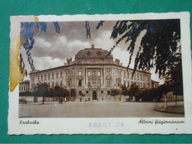 Szabatka-Subotica-Állami fiúgimnázium