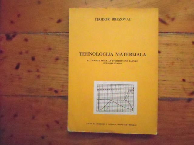 TEODOR BREZOVAC-TEHNOLOGIJA MATERIJALA ZA I RAZ.ZA KV M