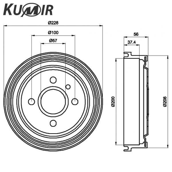 DOBOS 200X57 ASTRA/F=KADETT/E