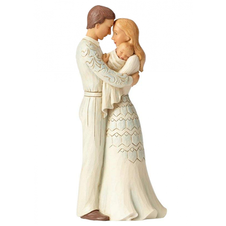 Couple With Baby Figurine