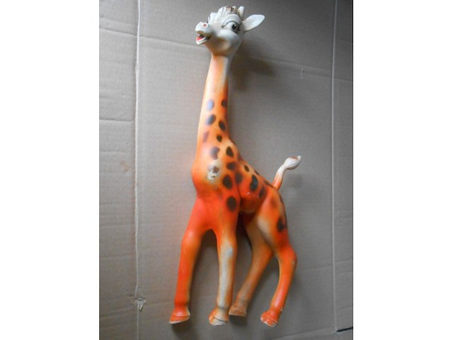 Žirafa  ART 201 Biserka,Vintage rubber toy GIRAFFE