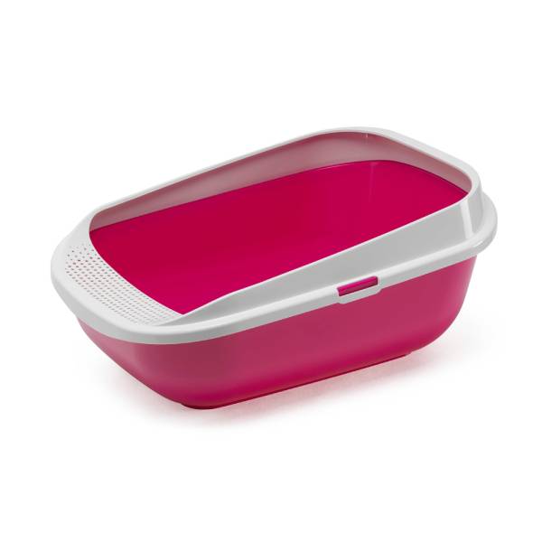 Moderna Comfy Tray Hot Pink, otvoren WC za mačke - L 57,4 x W 42,7 x H 25,5 cm