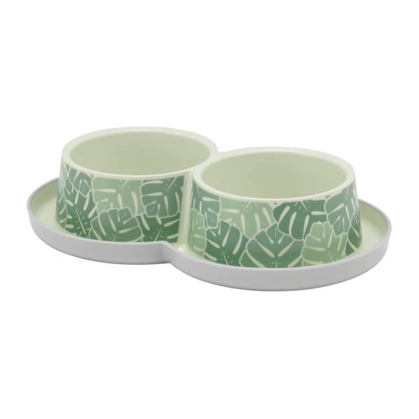 Moderna Trendy Dinner Double Eden Light Green, činija za mace - 2x350ml