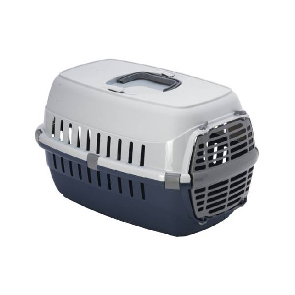 Moderna Road Runner Plastic Door, sivi transporter za mačke i male pse - L 48,5 x W 32,3 x H 30,1 cm
