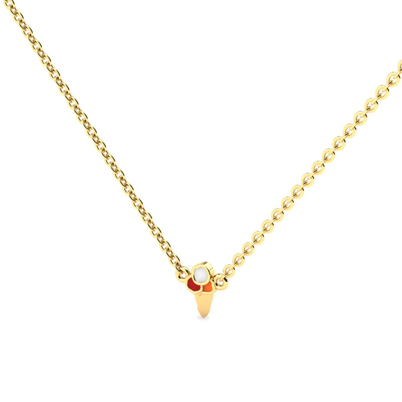 Zlatna ogrlica sa kombinacijom Viva bojama Ramona