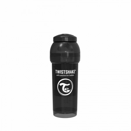 Twistshake flašica za bebe 260ml black ( TS78043 )