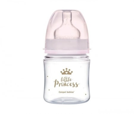 Canpol baby flasica 120ml siroki vrat, pp - royal baby 35/233 pink ( 35/233_pin )