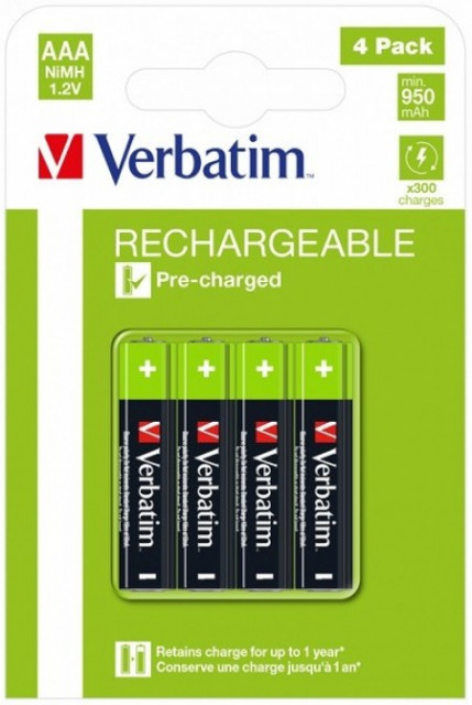 Verbatim punjive baterije akumulatori AAA-HR3 950MAH( 49514/Z )