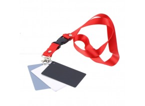 3in1 White Black Grey Balance Cards with Neck Strap