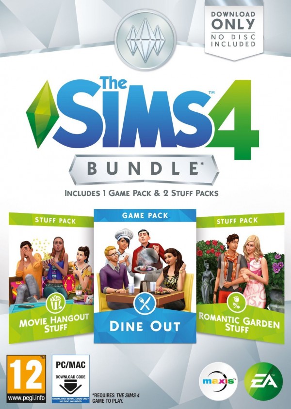 PC The Sims 4 Bundle Pack 3 Cool Kitchen Stuff + Outdoor Retreat + Spooky Stuff (Code in a box) ( 1032036 )