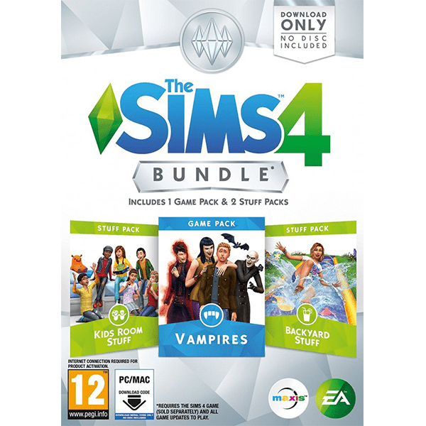 PC The Sims 4 Bundle Pack 7 Kids Room Stuff + Vampires + Backyard Stuff (Code in a Box) ( E02077 )