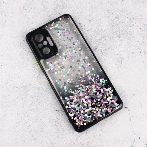 Futrola - maska Frame Glitter za Xiaomi Redmi Note 10 Pro/Redmi Note 10 Pro Max crna