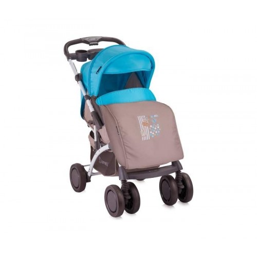 Kolica za bebe Apollo Beige&Blue Giraffe i torba za mame