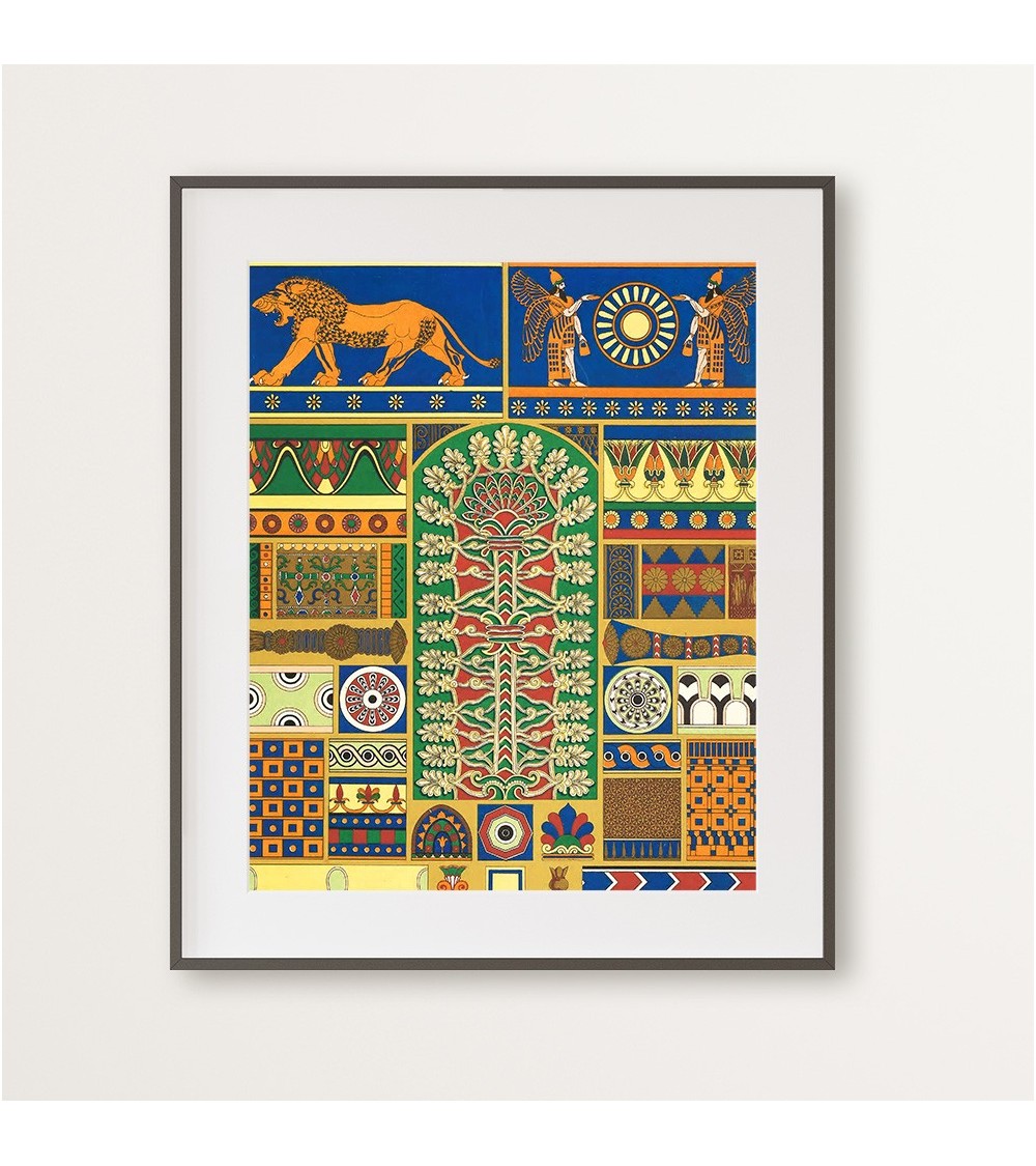 ORNAMENTI ASIRSKOG CARSTVA PRINT REPRODUKCIJA NA PREMIUM PAPIRU (ART. P-4035)