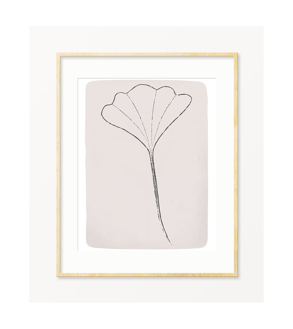 GINKO skandinavski minimalističan print CVET (art. p-1901)