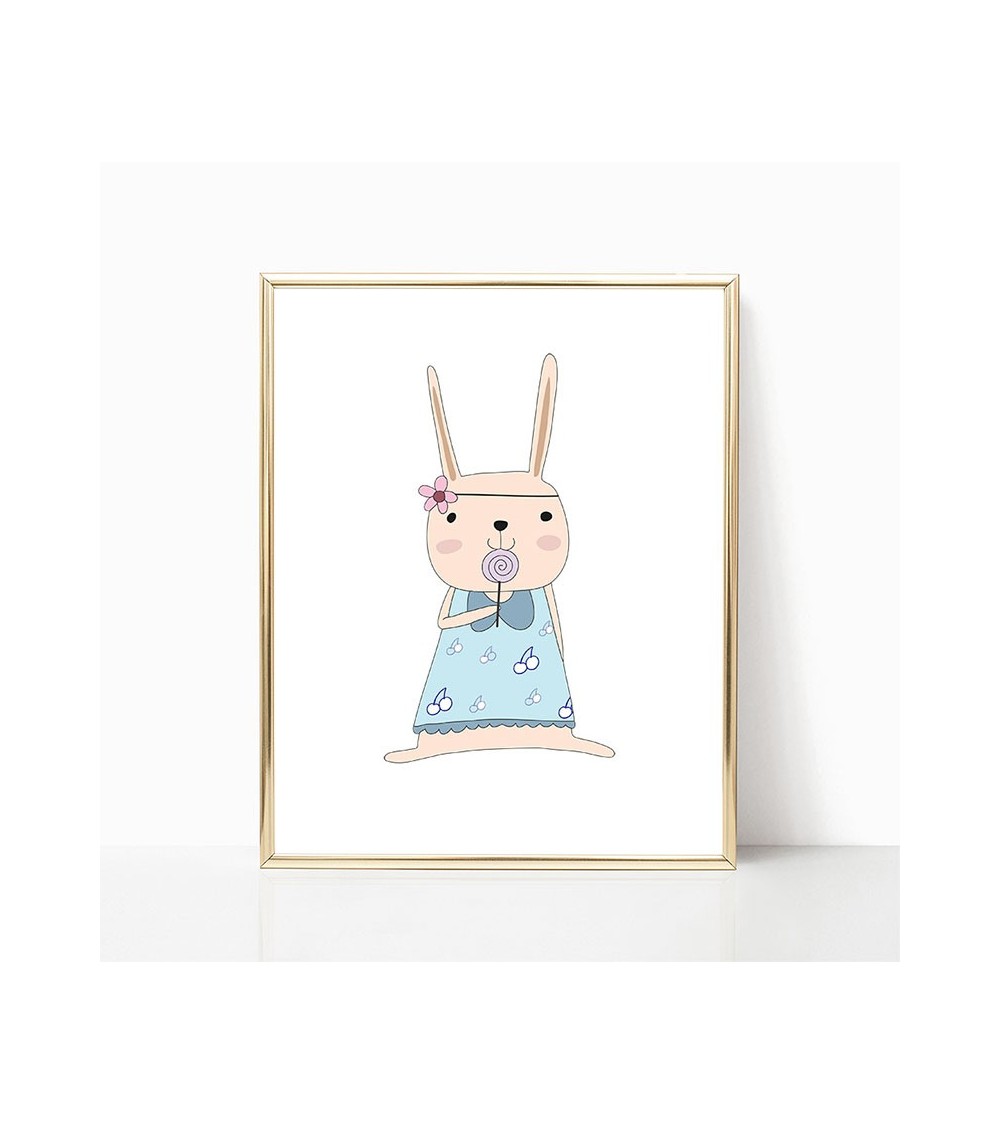 POSTER ZA DEČIJU SOBU ZEKA IZ SERIJE "NERD RABBIT" (ART. P-0563)