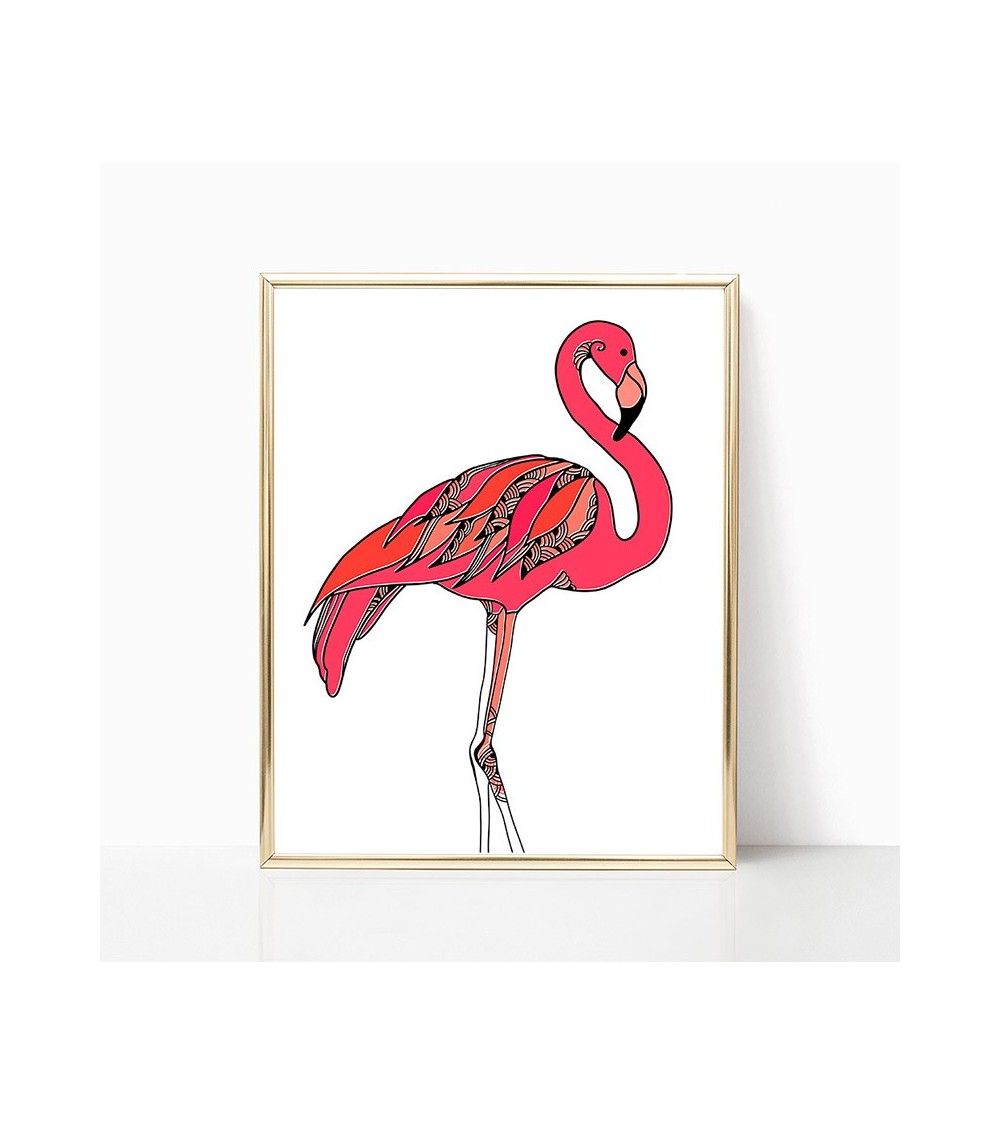 FLAMINGO POSTER NA PREMIUM MATTE PAPIRU ZA DEČIJE SOBE (ART. P-0290)